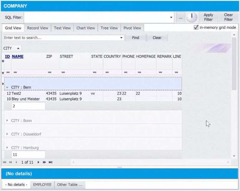 Oracle Excel Export von Gruppierung und Aggregationen - KeepTool