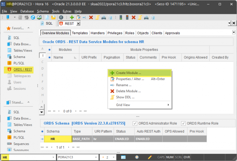 ORDS - Oracle REST-Datenservices